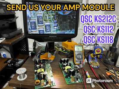 QSC Amp Module REPAIR SERVICE KS212C / KS118 PROFESSIONAL! | eBay