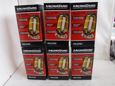 (6) MICROGARD Oil Filter max efficiency / max protection MGL 57561 ...