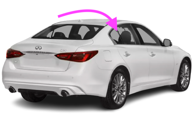 Fits 2014-2024 Infiniti Q50 4D Sedan Passenger Rear Side Right Door ...