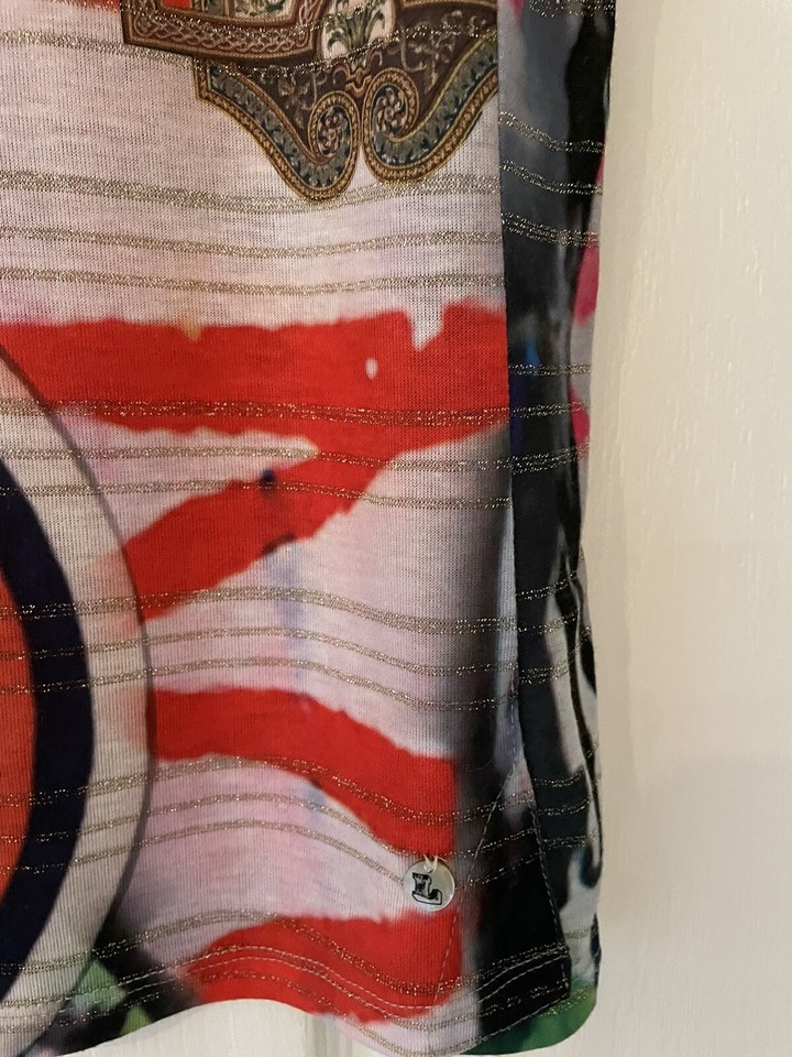 Desigual Ladies Top Size Large Multicoloured Main Colour Orange, Iconic ...