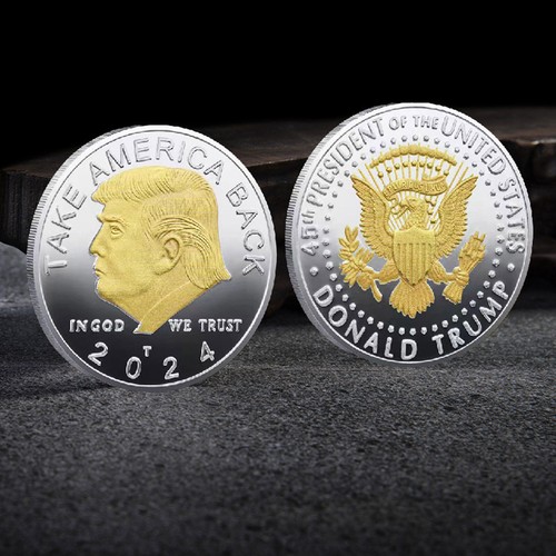 Donald Trump 2024 President Commemorative Coin Take America Back Metal ...