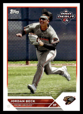 2023 Topps Pro Debut Jordan Beck PD-109 Fresno Grizzlies | eBay