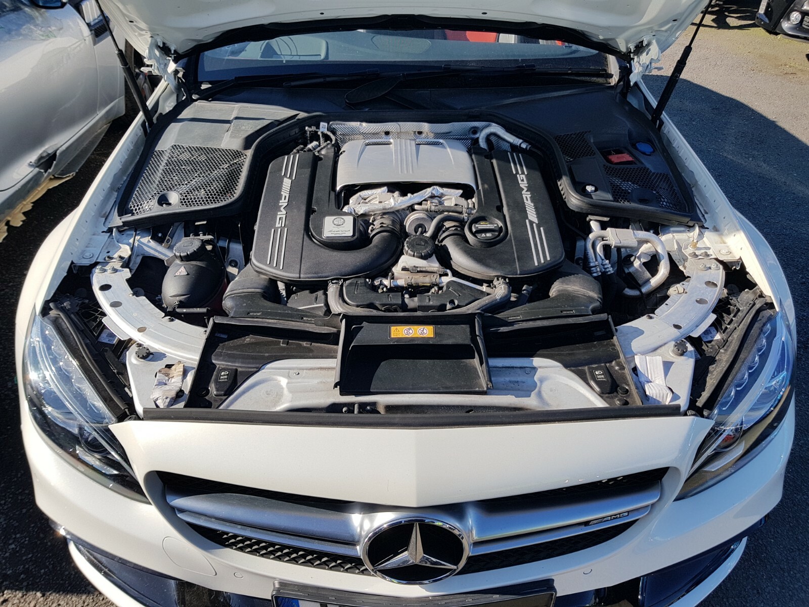 2017 MERCEDES W205 C63 S AMG 4.0 V8 TWIN TURBO PETROL ENGINE (BARE ...