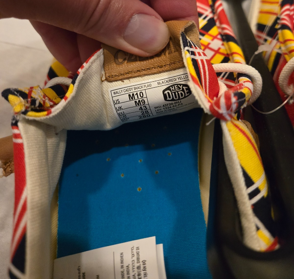 New Hey Dude CaddyShack Shoes Men's Size 10 Slip On Wally Golf ...