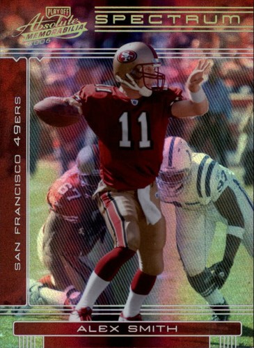 2006 Playoff Absolute Memorabilia - Alex Smith #127 Gold Spectrum /25 ...