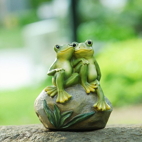 Resin Rural Frog Statue Outdoor Frogs Sculpture For Home Desk Garden ...