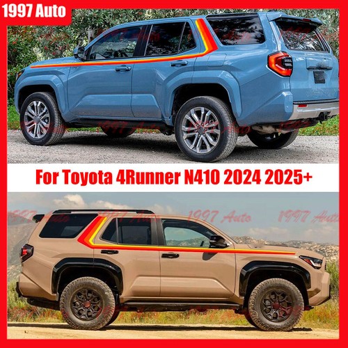 For Toyota 4Runner N410 2024 2025+ Side Retro Stripe Doors Design Decal ...