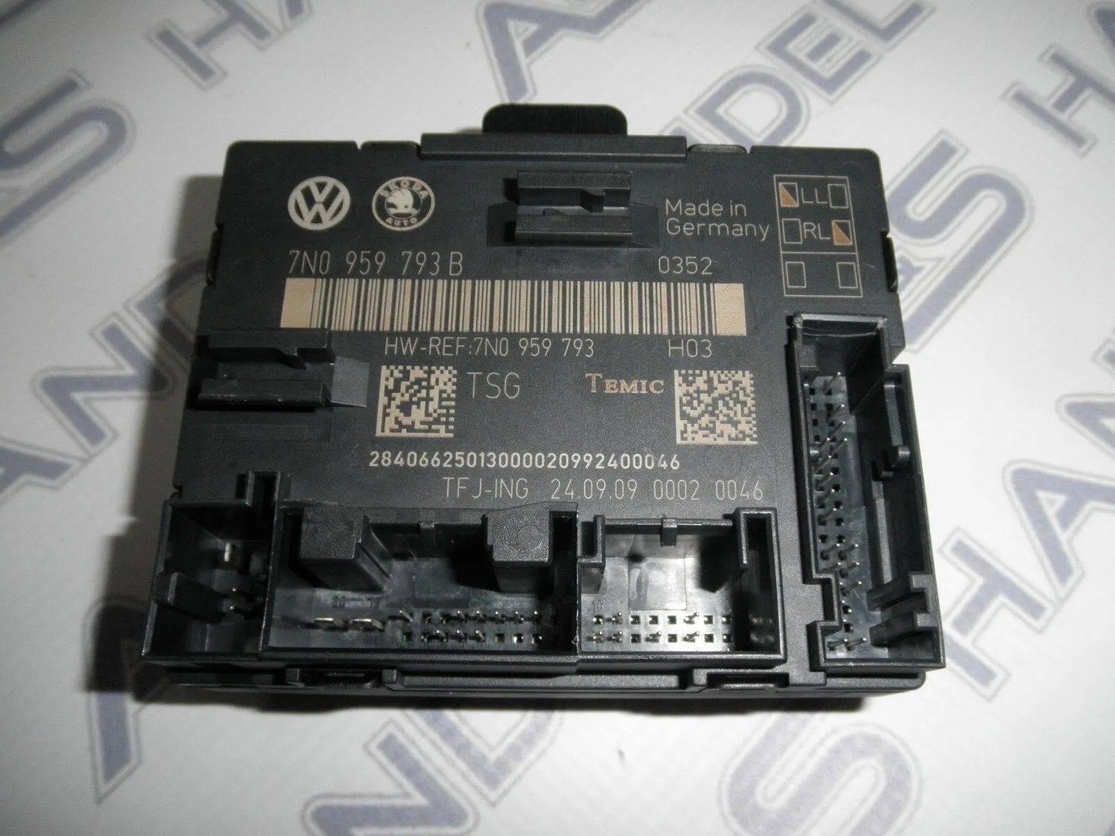 Orig. Türsteuergerät hinten VW Sharan 7N Seat Alhambra 7N0959794B ...