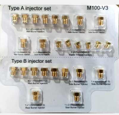 26 PCS Burner Gas Natural Gas Hob LPG Conversion Kit Jets Nozzles ...