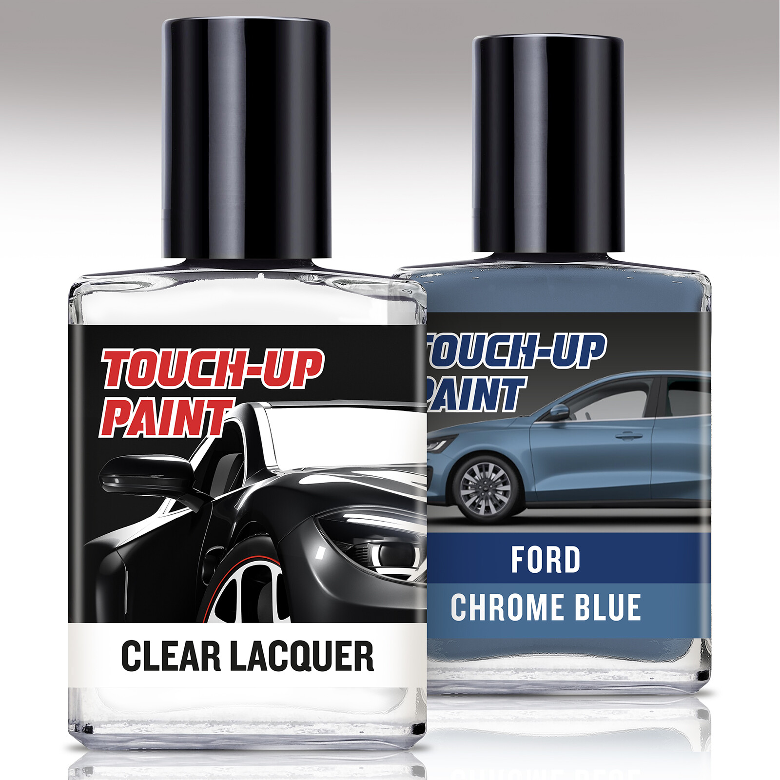 Ford Chrome Blue Touch Up Kit Repair Kit Paint Fiesta Focus Mondeo ST ...