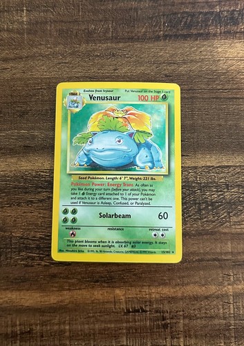 Rare BASIC Venusaur Foil Holo Holographic #15/102 Pokemon Card | eBay