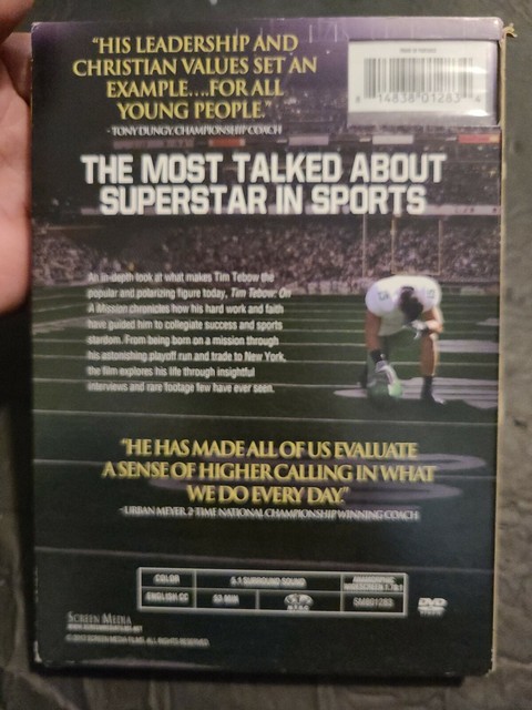 Tim Tebow: On a Mission (DVD, 2012) for sale online | eBay