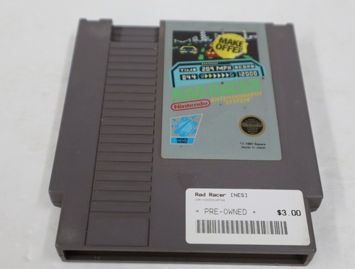 Rad Racer (NES, 1987) Cart Only 3 Screws | eBay