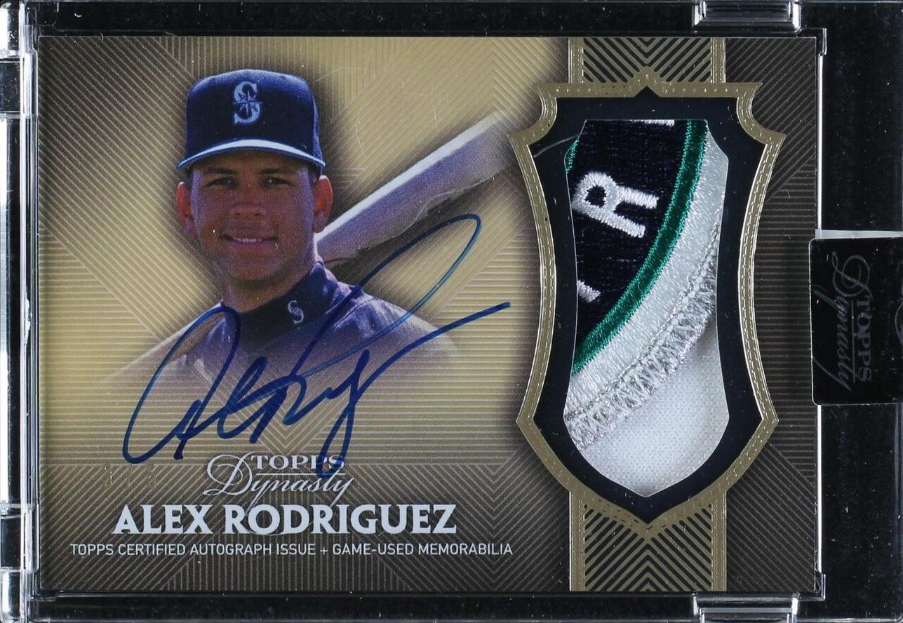 2017 Topps Dynasty - Autograph Patches Alex Rodriguez #AP-AO6 Gold /5 ...