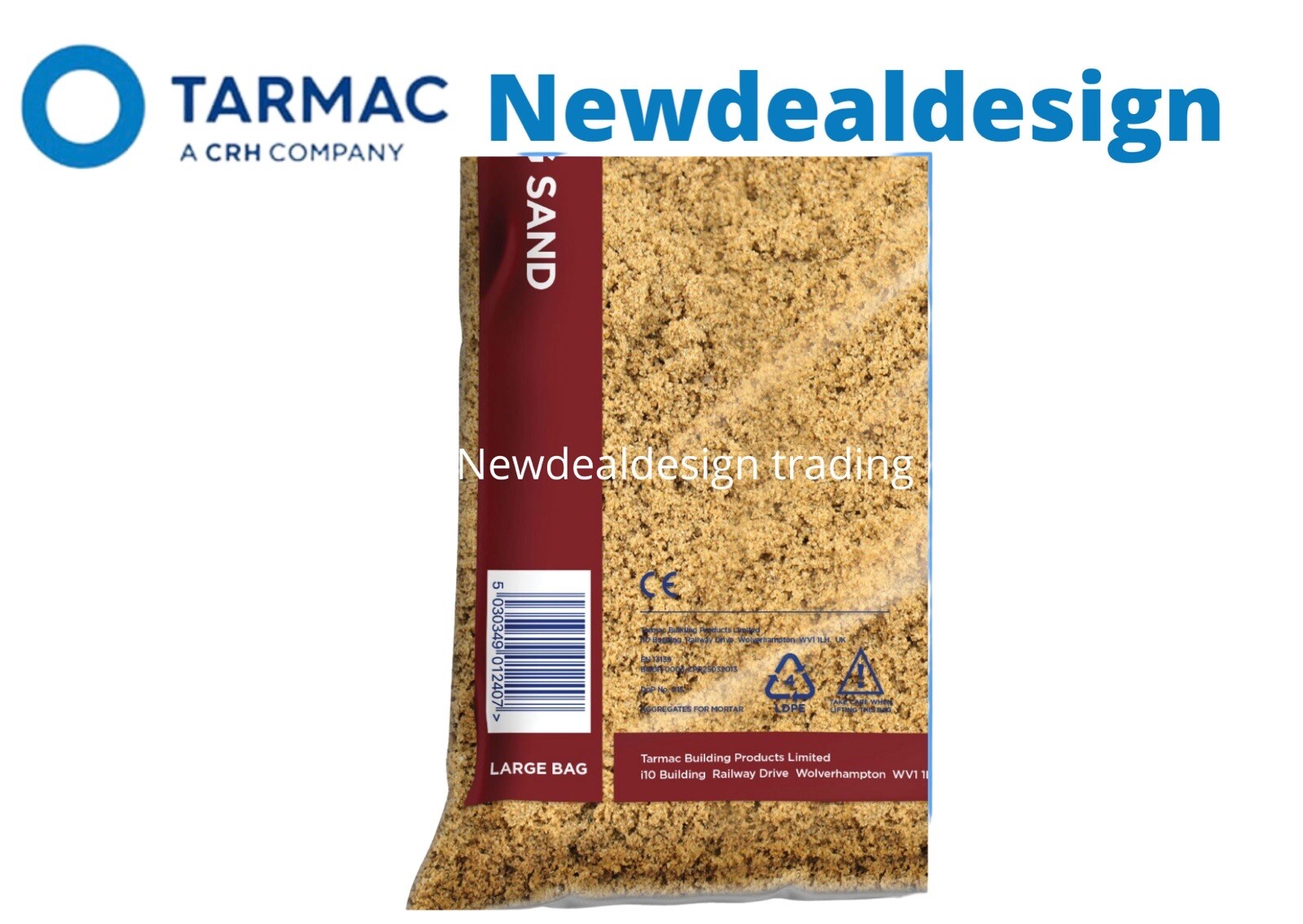 10 Tarmac Building Sand Builders Polybag Approx 25kg Bricklaying ...