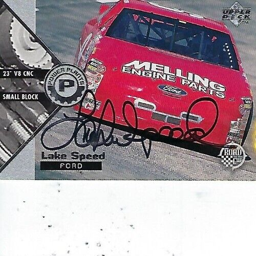 LAKE SPEED SIGNED 1997 UPPER DECK POWER PLANTS RACING #67 - NASCAR | eBay