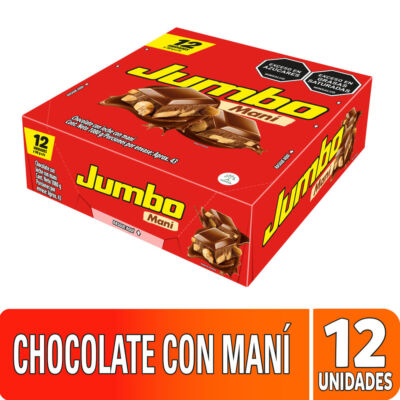 Colombian Jumbo Milk Chocolate x 12 with Peanut 1080g 2.38lb ...