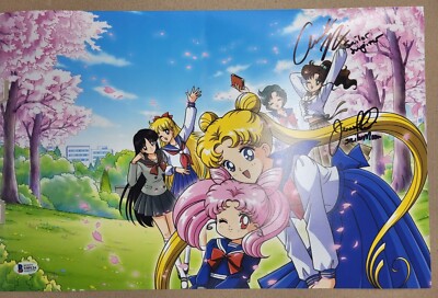 Sailor Moon and Sailor Jupiter signed 11x17 Photo Jennifer Cihi Miller ...