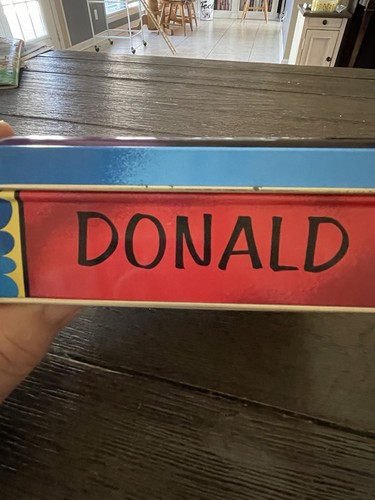 DISNEY DONALD DUCK 6X6 CAN TIN CONTAINER CANNISTER STORAGE HOLDER | eBay