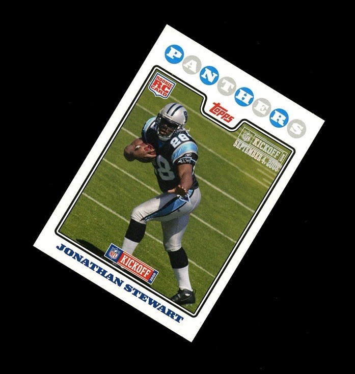 2008 Topps ROOKIE KICKOFF STAMP SP JONATHAN STEWART /1349 RC! Panthers ...