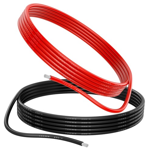12 AWG Copper Wire 12 Gauge Wire（10ft Red &10ft Black） Electrical | eBay