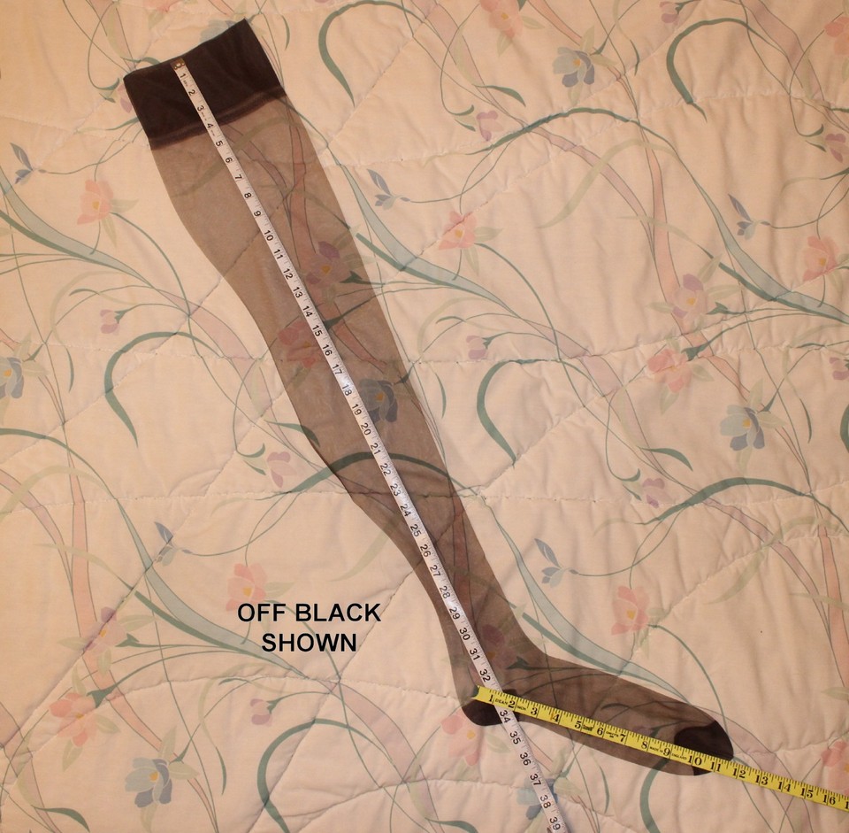 National's Vintage Flat Plain Knit Nylon RHT Stockings Style 400 Size ...