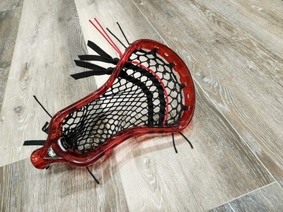 Attack Pocket New ECD ION Ruby Red Mid Low Pocket Lacrosse LAX Head ...
