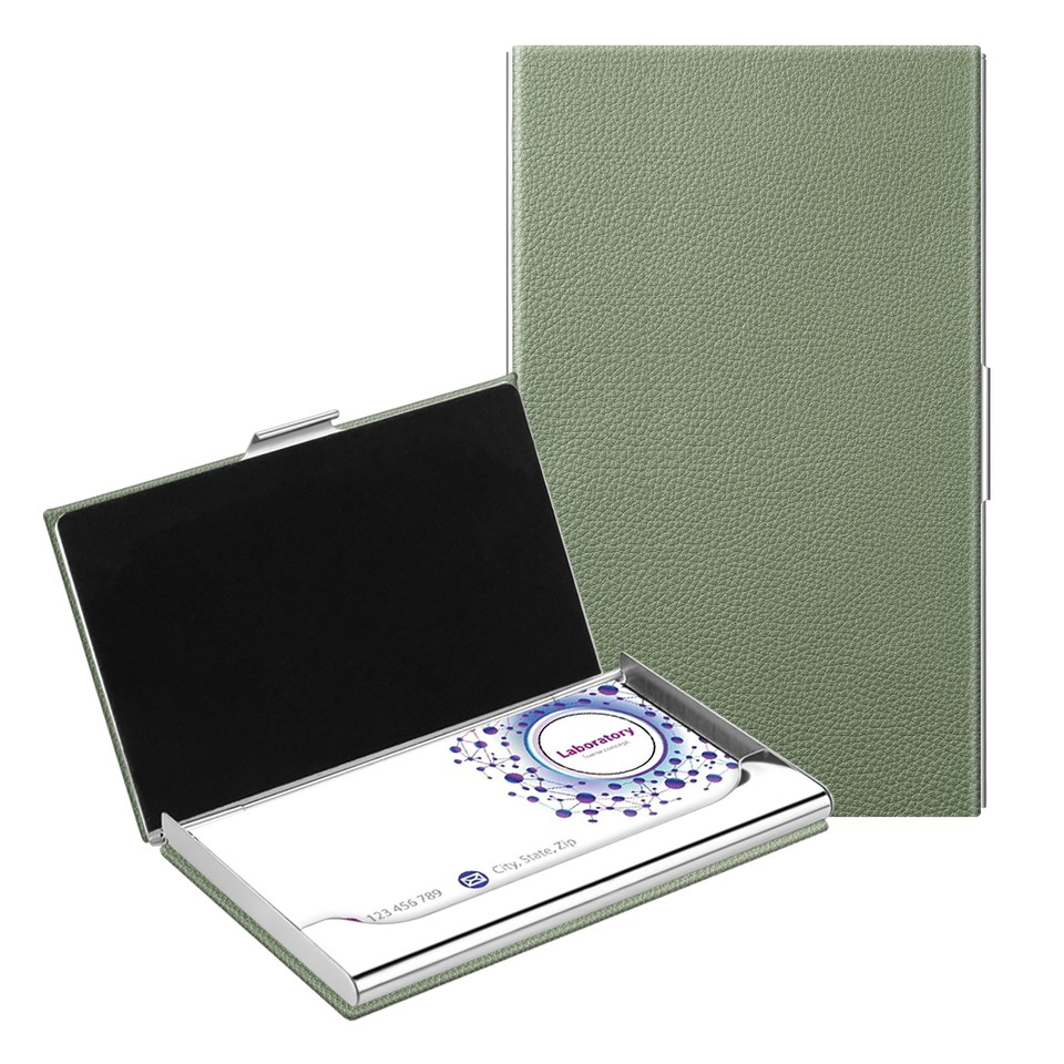 Stainless Pocket Business Card Holder Case ID Credit Name Box Steel ...