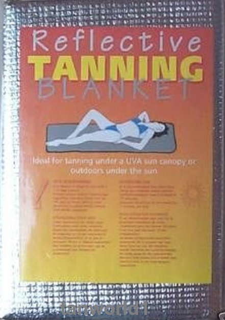 NEW UV REFLECTIVE SUN TANNING BLANKET FOR A DARKER TAN SUNBED OR OUT ...