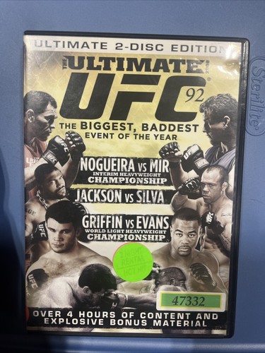UFC 92: The Ultimate (DVD) 687797916693| eBay