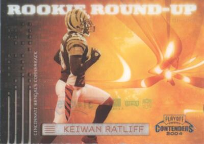 2004 Playoff Contenders Rookie Round Up #RU40 Keiwan Ratliff 008/375 ...