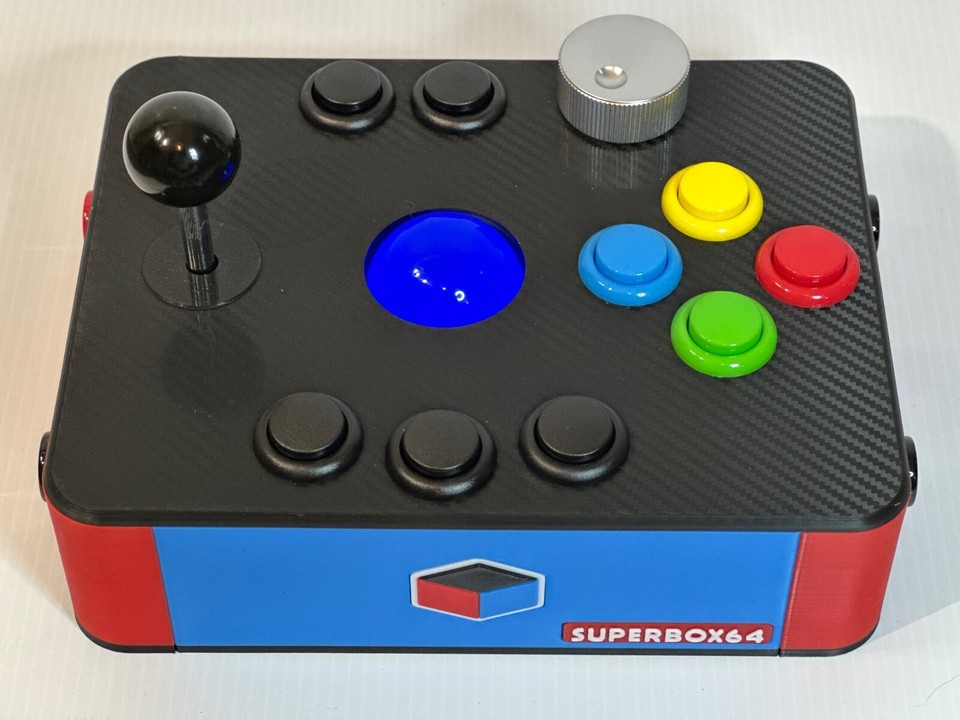 Retro Arcade Box Video Game Console Red Blue Black White 4GB RAM 128GB ...