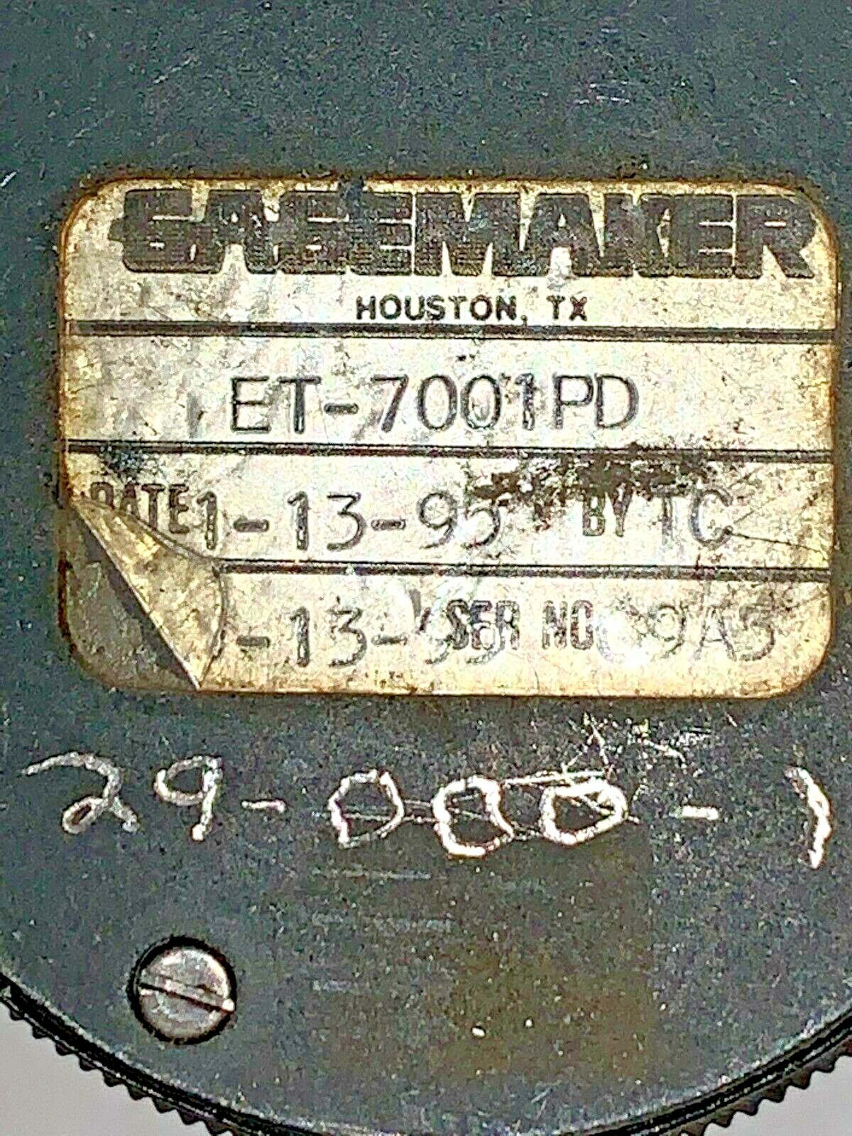 GAGEMAKER DIAL INDICATOR, 863, ET-7001PD, 0- 0.0005" RANGE, +/- .01 ...