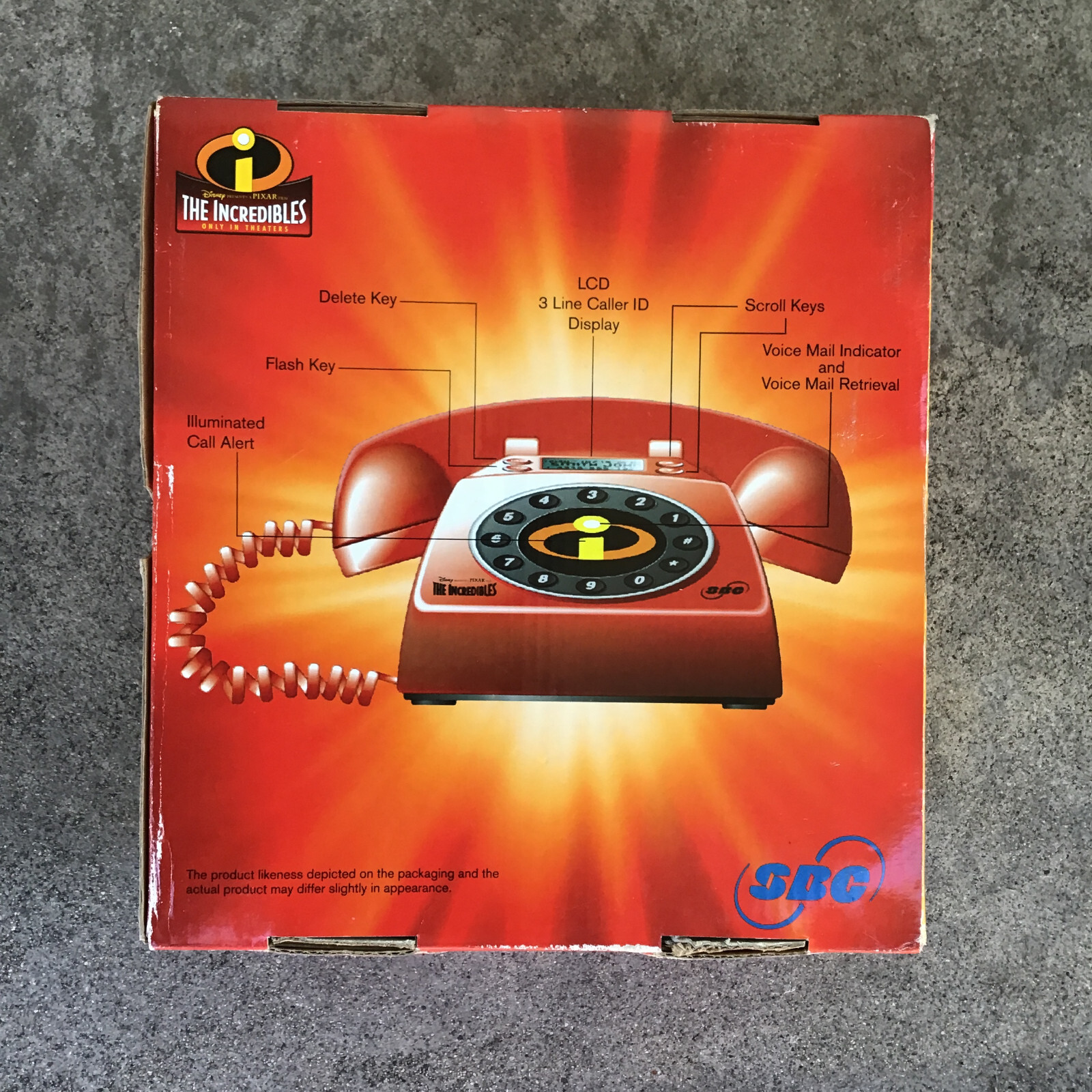 Disney Pixar The Incredibles Collector's Phone by SBC Telephone New in ...