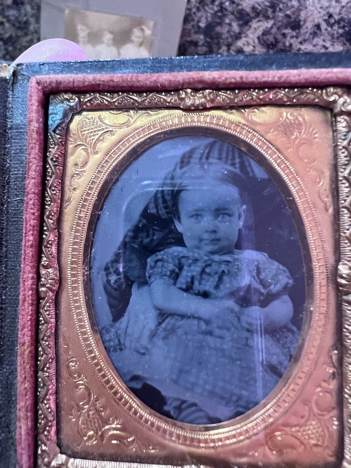 3 ANTIQUE 1800's CIVIL WAR ERA PHOTO'S SILVER TIN TYPE PHOTOGRAPH ...