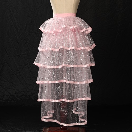 Ladies Women Victorian Steampunk Black Bustle Tutu Belt Lace Underskirt ...