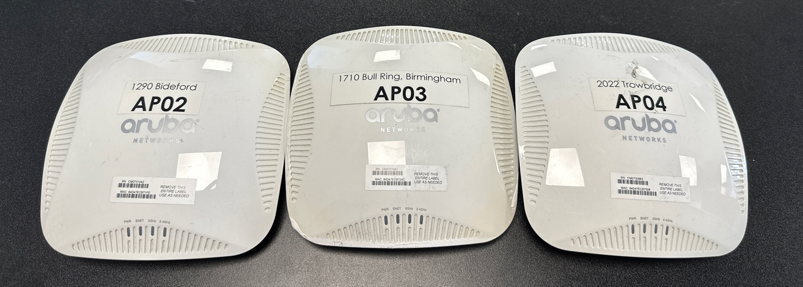 ARUBA AP-205 APIN205 802.11n/ac Dual Radio Wireless Access Points - Lot ...