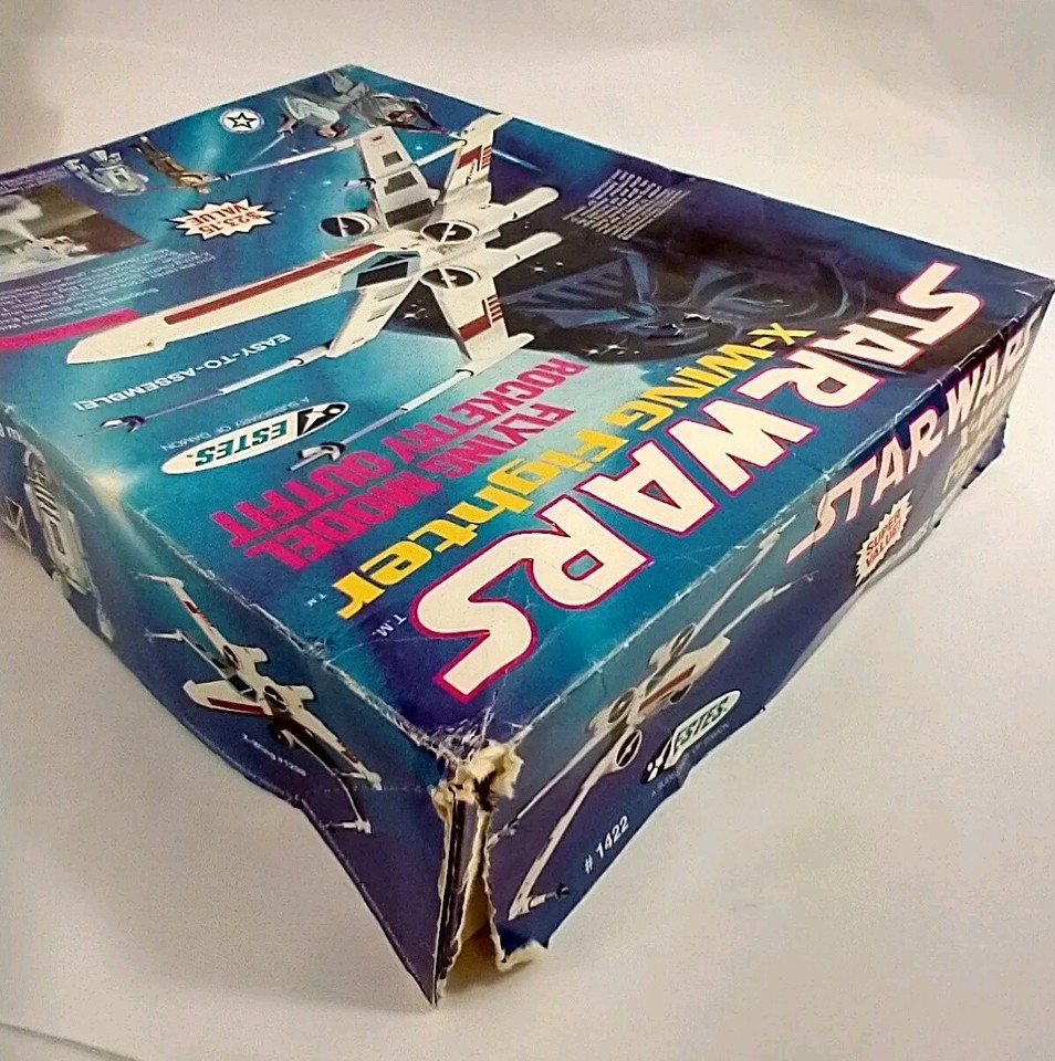 RARE VINTAGE 1977 STAR WARS X-WING FIGHTER KIT by ESTES - EMPTY BOX ...