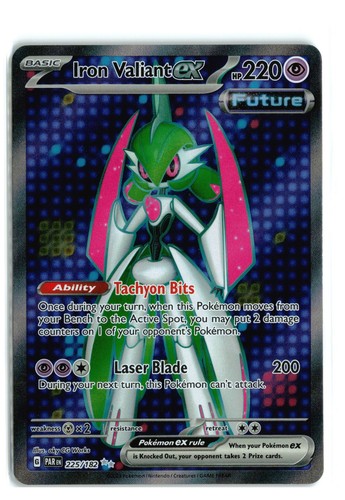 Iron Valiant ex 225/182 Ultra Rare Full Art Pokemon TCG NM | eBay