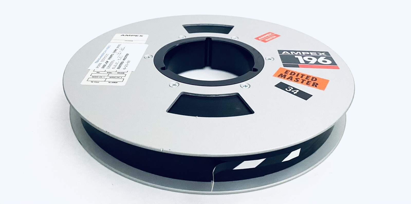 AMPEX 1" x 10.5" 196 Precision 6-Screw Heavy Duty Used Metal Reel | eBay