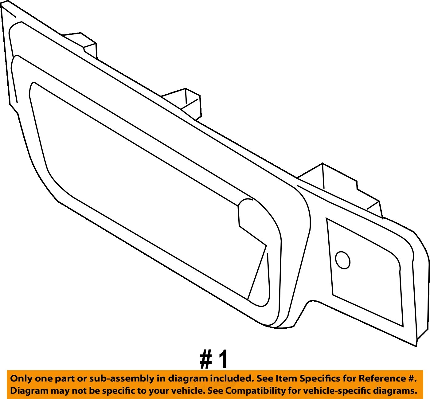 Ram CHRYSLER OEM Back Door-Handle Outside Exterior Left 68363957AA | eBay