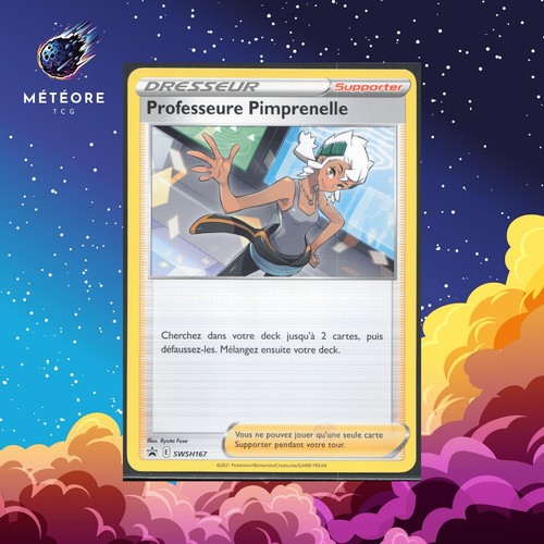 Carte Pokémon Professeure Pimprenelle SWSH167 Epée & Bouclier PROMO EB ...