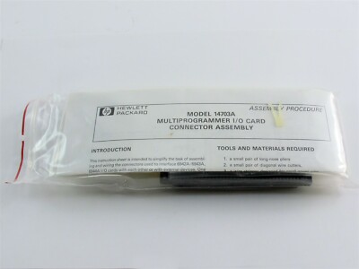 HP / Agilent 14703A Multiprogrammer I/O Card Connector Assembly | eBay