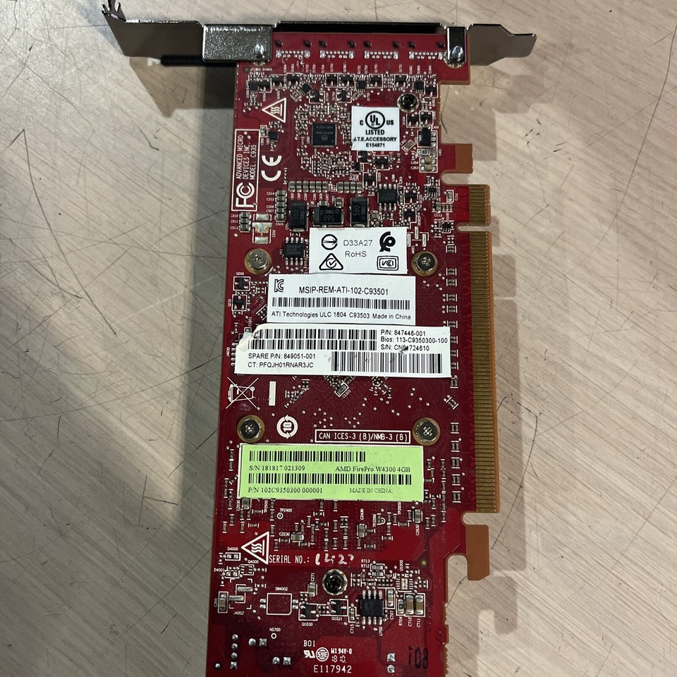 AMD FIREPRO W4300 4GB GDDR5 MINI-DISPLAYPORT GRAPHICS VIDEO CARD | eBay