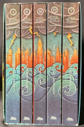 Percy Jackson and The Olympians Five-Book Box Set 2006 PB 1st PB Ed ...