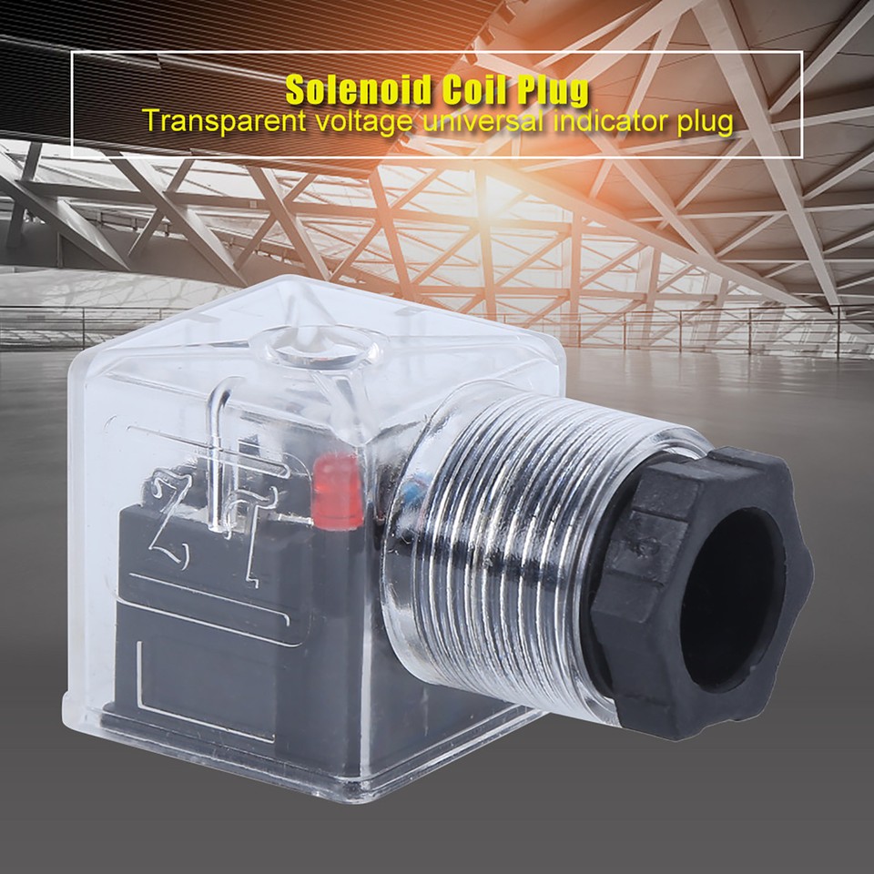 5Pcs Solenoid Valve Coil 4 Pin Plug Connector Voltage Accessories DC24V ...