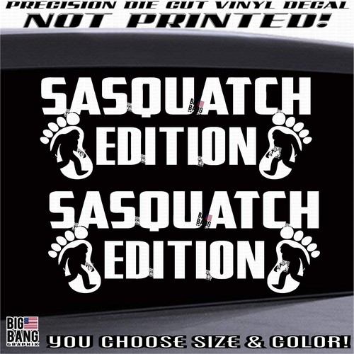 Sasquatch Edition Vinyl Sticker Decal SET SUV Car Truck RV Camper ...