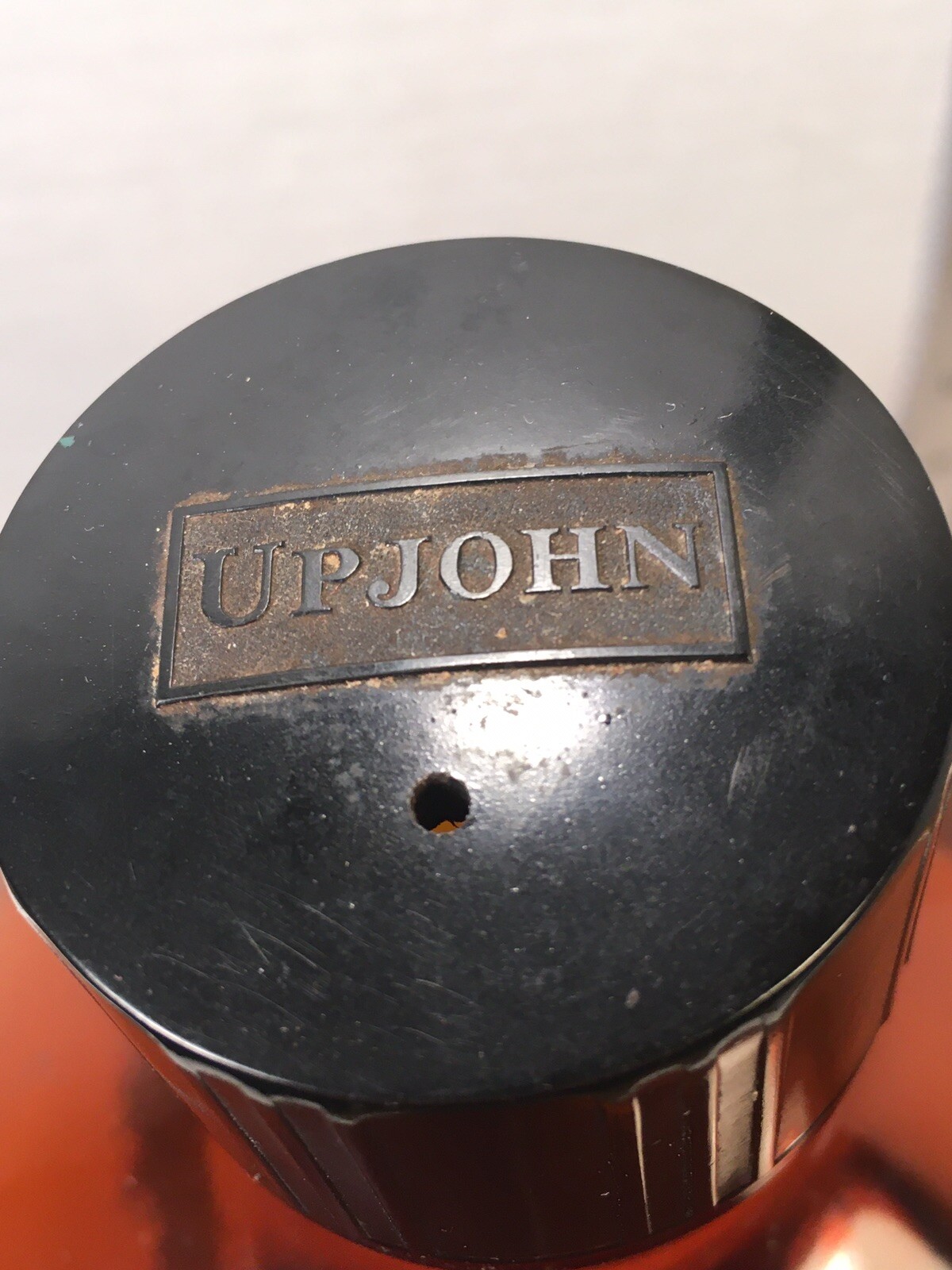 LARGE UPJOHN PHARMACY APOTHECARY BOTTLE AMBER EMPTY 14" EUC | eBay