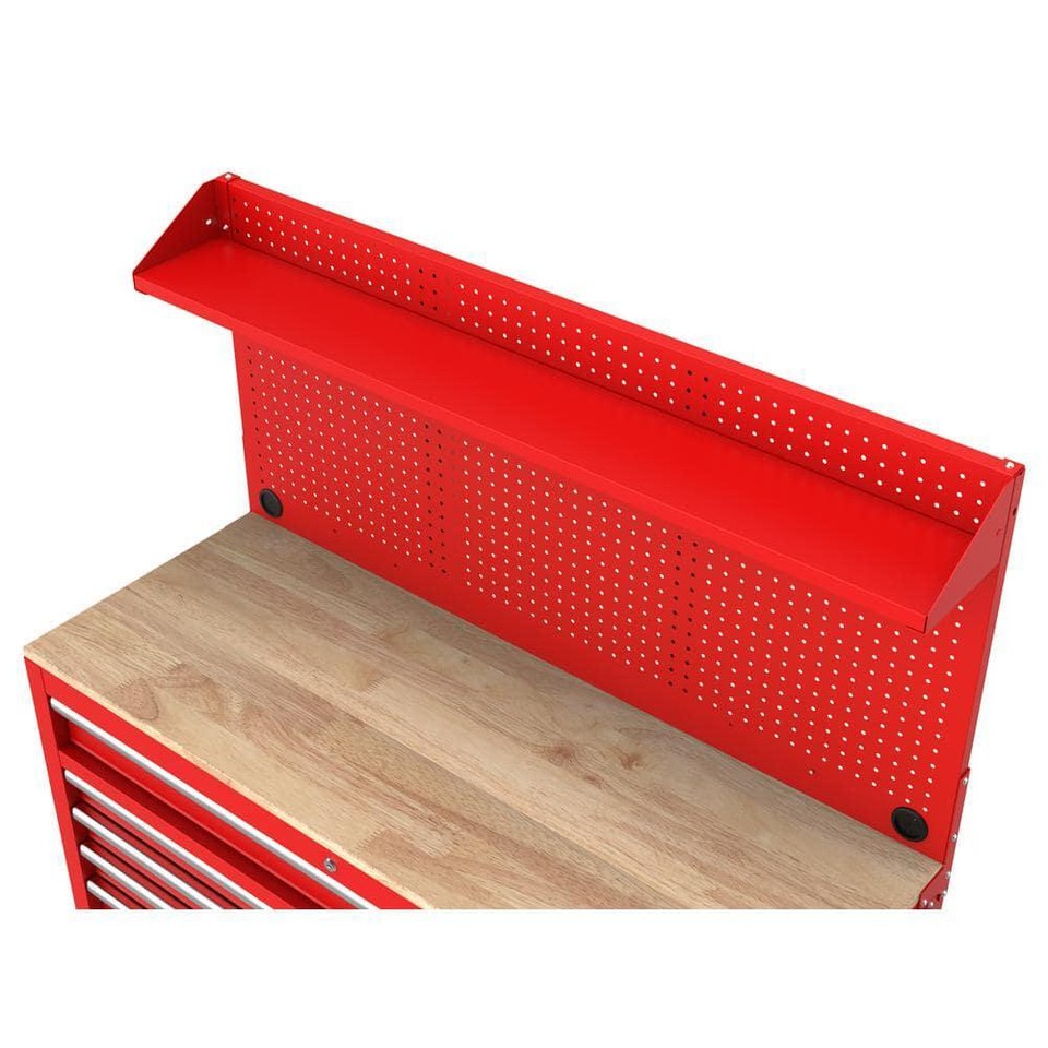 Modular 52 In. Red Pegboard Attachment Steel Husky Storage Tool ...