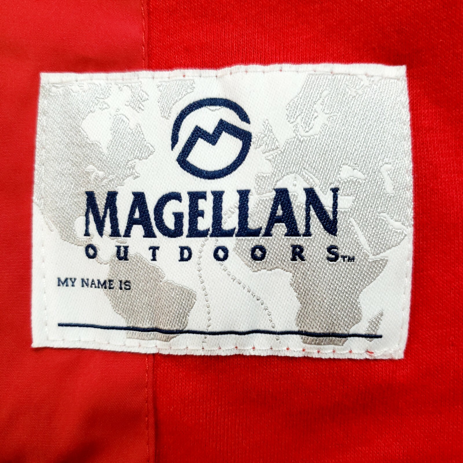 Magellan Windbreaker Jacket Womens Semi Fitted XL 18-20 Red Zip Up Hood ...